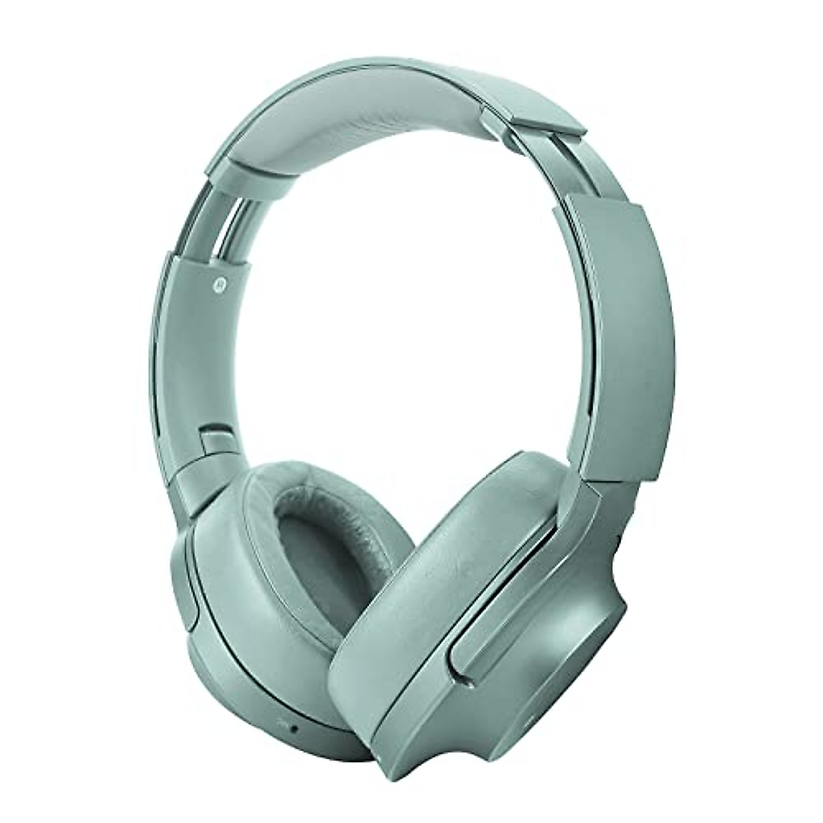 Geekria Protein Leather Headband Pad Compatible with Sony MDR-100ABN, WH-H900N, Headphones Replacement Bands, Headset Headband Cushion Cover Repair Parts (Grayish Green)