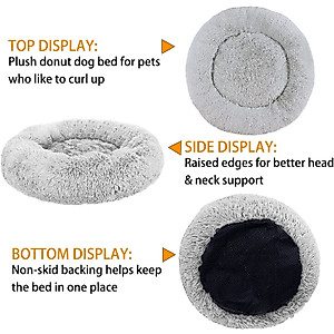 Generic Small Dog Bed, Faux Fur and Polyester, 28"x28", Machine Washable
