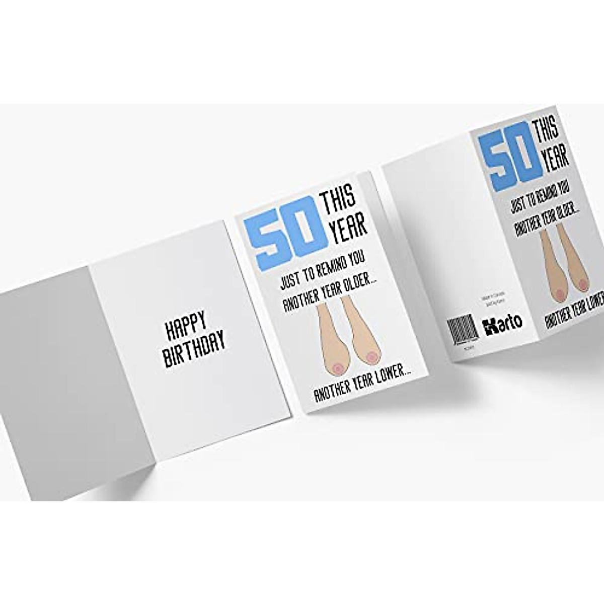 Funny Offensive Rude Sarcasm 50th Birthday Cards for Women, Girlfriend, Sister, Mom, Wife – Offensive Birthday Cards 50 Years Old – Offensive Rude Sarcasm Birthday Cards 50th Anniversary