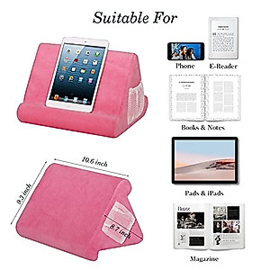 JoinHome Soft Pillow Tablet Pillow Stand for Ipad Stand Mult-Angle Tablet Phone Holder Lap Stand Mobile Phone Holder (Light Blue)