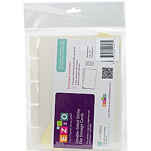 Totally-Tiffany DC5PK Double-Sided Sticky Die Storage Cards (5 Pack), 7.5" by 6", Off White