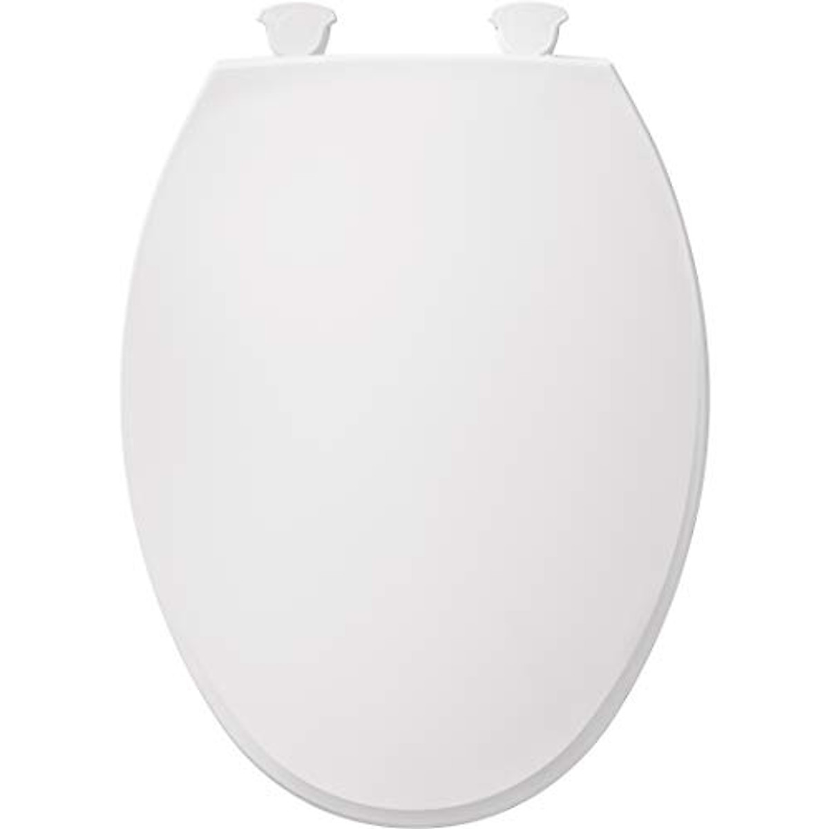 BEMIS 1800EC 000 Plastic Toilet Seat with Easy Clean & Change Hinges, ELONGATED, White