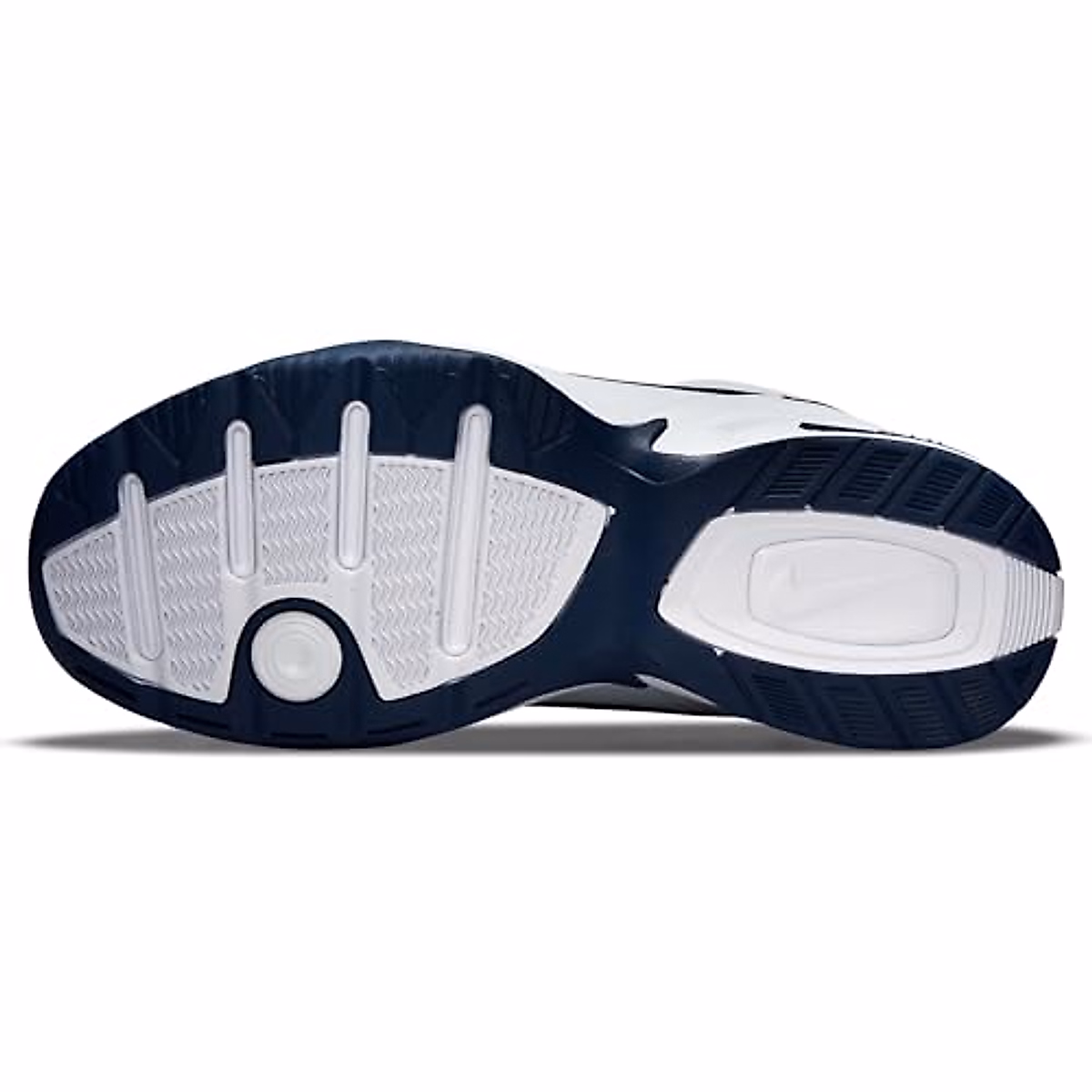 Nike Air Monarch IV Men's Extra Wide Width 4E Shoes White/Metallic Silver 416355-102 (8.5 X-Wide)