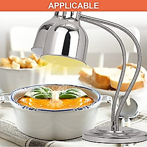 YMJOINMX Food Warmer Lamp Heat Lamp with Bulbs for Food Heating Lamp Commercial Food Buffet Warmer Lamp Restaurant Food Service