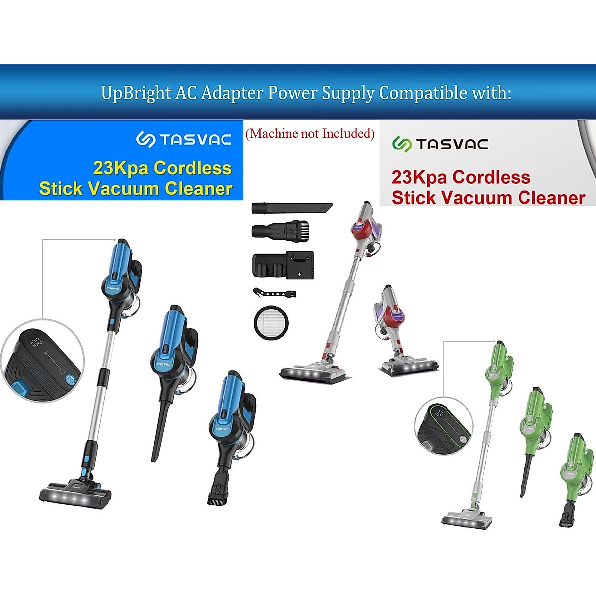 UpBright 35V AC/DC Adapter Compatible with TASVAC S8 Series S 8 S8P S800 S810 S820 S850 S860 S870 S880 S890 29.6V 2200mAh Li-ion Battery Cordless Stick Vacuum Cleaner 35VDC 550mA Power Supply Charger