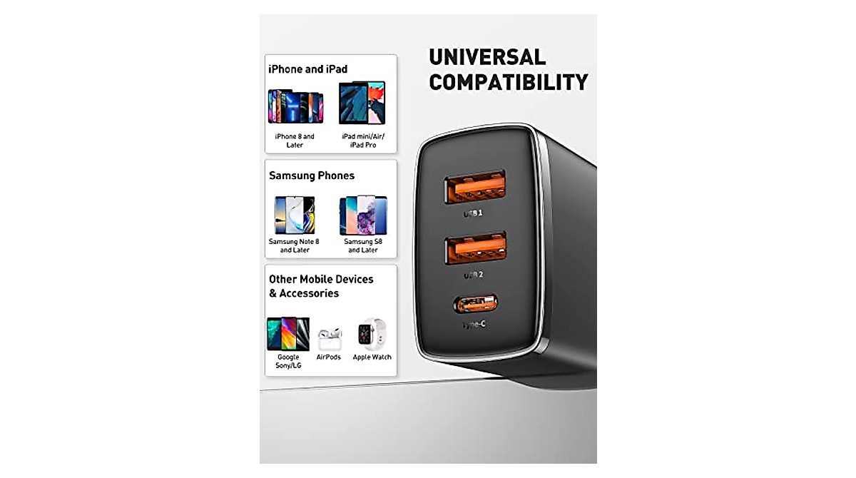 Baseus 65W Laptop Power Bank | 20000mAh 3-Port PD Charger