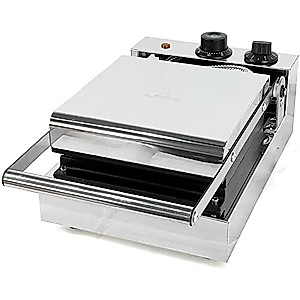 1300W Commercial Stainless Steel Waffle Maker 4Pcs Square Nonstick Electric Waffle Machine With Temperature And Time Control For Home Or Commercial Use Restaurant Bakeries Snack Family