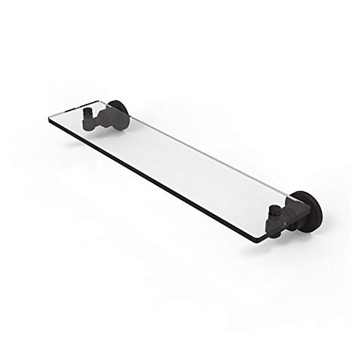 Allied Brass WS-1/22 Washing Square Collection 22 Inch Vanity Beveled Edges Glass Shelf, Oil Rubbed Bronze