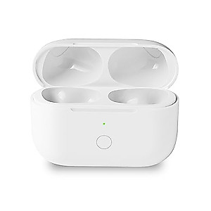 AirPod Pro Charging case - Wireless Charging Case Replacement for AirPods Pro - Charger Case with Sync Button and Built-in 660mA Battery, No AirPod Pro - White
