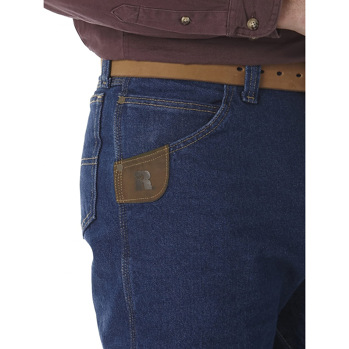 Wrangler Riggs Workwear mens Lined Relaxed Fit Jean Work Utility Pants, Antique Indigo, 38W x 32L US