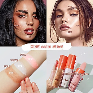 Highlight Polvo De Hadas, Fairy Highlighter Powder, Brightening Whole Body, Natural Three-Dimensional Face Contouring Clavicle Pat Powder, Highlighter Makeup