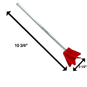 Edward Tools Paint Mixer Drill Attachment - Helix Mixer for 1 Gallon of Paint Epoxy, Resin, Silicone - Consistent Even Flow Stirrer Paddle - Works with all 3/8” and larger drills (1)