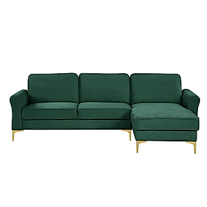 LifeStyle Solutions Langston Sectional Sofa, Green