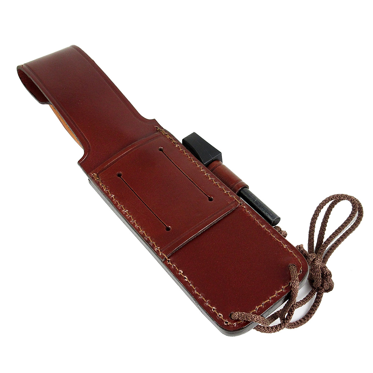 CELTIBEROCOCO - Outdoor / Survival / Hunting / Tactical Knife - Cocobolo Wood Handle, Stainless Steel MOVA-58 with Genuine Leather Multi-positioned Sheath + Sharpener Stone + Firesteel