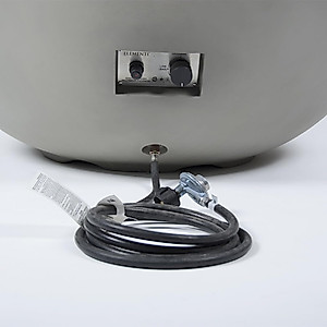 Lunar Bowl Concrete Fire Pit 42" x 42" Outdoor Patio Firepit Includes Lava Rocks Modern Fire Pits & Outdoor Fireplaces for Garden, Deck, Indoor & Outdoor Heating