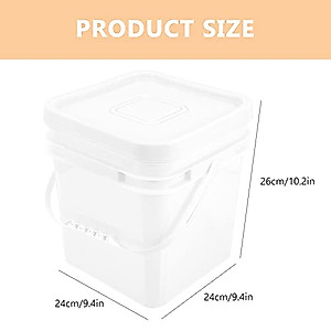 Zerodeko Cereal Container Laundry Container Washing Powder Bucket Laundry Powder Pods Storage Bin Box Fabric Softener Dispenser for Liquid Shampoo Laundry Room Rice Container