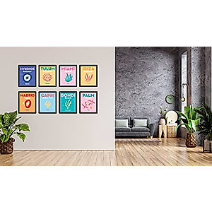 Print A To Z® Livingroom Wall Art Crayons Poster Prints Decor Set, UNFRAMED Set of 8 ( 8''x10'' ), Preppy room decor, Preppy wall decor, Preppy posters, Preppy pictures, Preppy paintings, Ibiza Print, Miami Wall Art, Travel Prints, Capri Print, Mexico Pri