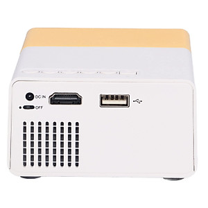 Dpofirs Mini Projector, Portable Mini 24 to 60in 1920x1080 Resolution Large Screen Projector for Home Outdoor Theater Movie 110‑240V (US Plug)