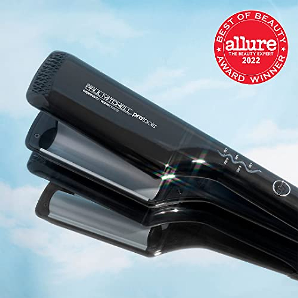 Express Ion Ceramic Deep Waver, Fast-Heating to Create a Variety of Wavy Hairstyles, including Deep Waves, Beach Waves, Mermaid Hair + Crimped Hair