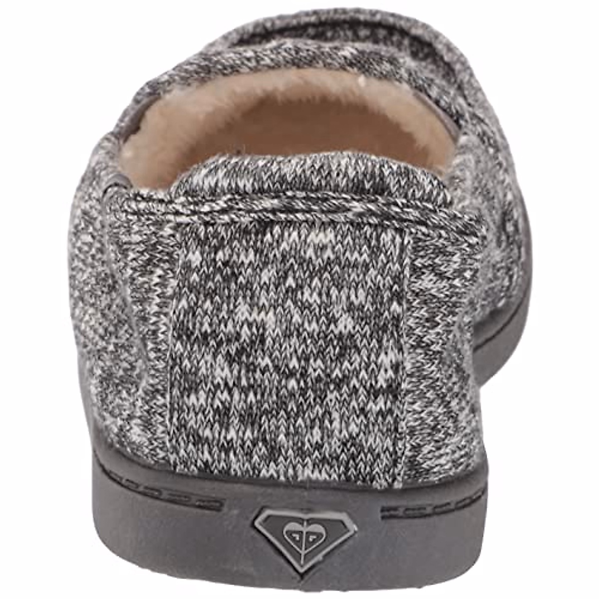 Roxy womens Minnow Faux Fur Slip on Shoe Sneaker, Black 214, 7.5 US