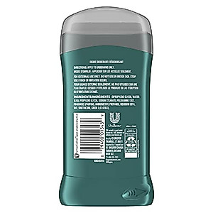 Degree Men Original Aluminum Free Deodorant for Men, 48-Hour Odor Protection, Arctic Edge 3 Ounce (Pack of 6)