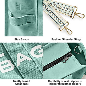 Fancy Forest The Tote Bag for Women tote purse with Zipper, Faux Leather/Canvas tote bags Shoulder Bag Crossbody Handbag