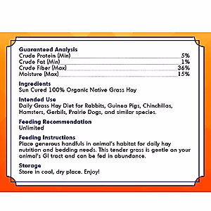 Grandpa's Best Prairie Hay Bale, 5 lbs