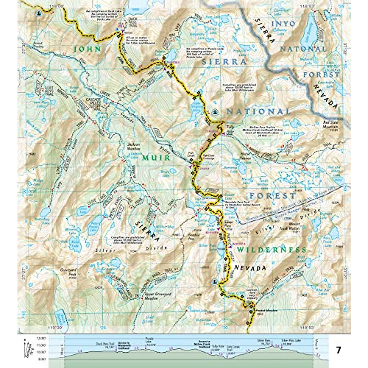 John Muir Trail Topographic Map Guide (National Geographic Topographic Map Guide) (National Geographic Topographic Map Guide, 1001)