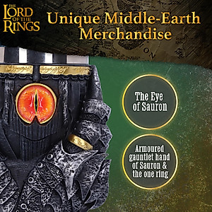 Nemesis Now Lord of the Rings Goblet - Hand-Painted Themed Drinkware, Perfect Collectible for LOTR Fans and Enthusiasts - Sauron