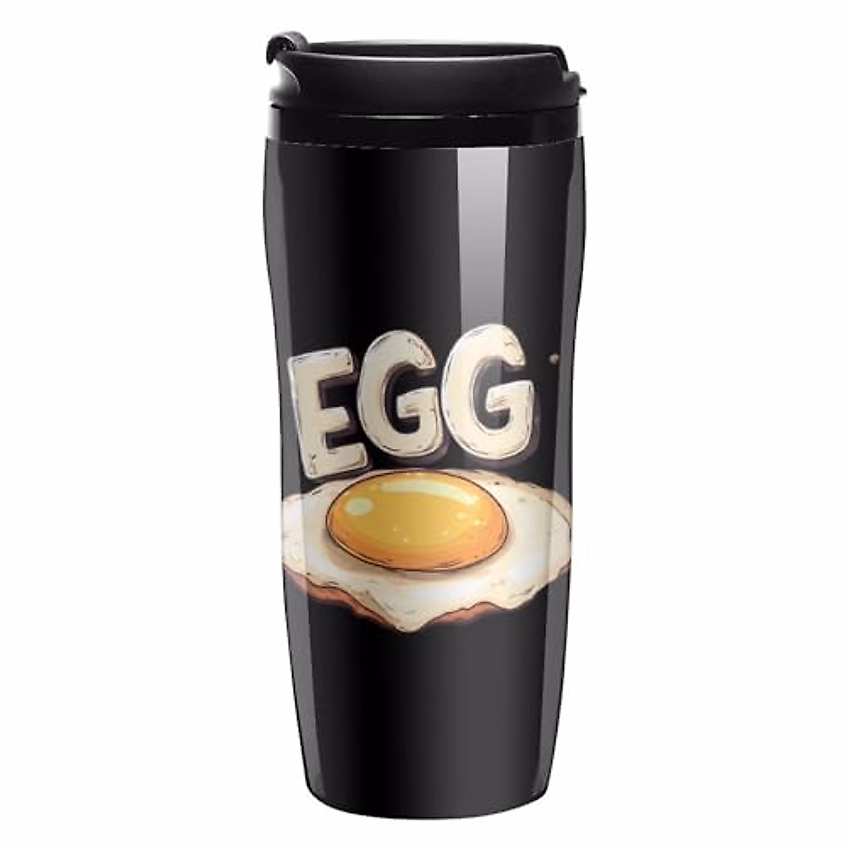 Fried Egg Travel Coffee Mug Reusable Coffee Cup Tumbler with Lid for Outdoor 350ml