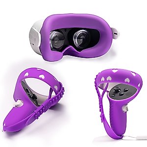 fanluoqi Silicone Cover Set for Accessories,includ face Cover,Lens Cover,Control Grips Cover and 3 in 1 Gifts