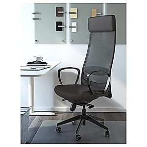 IKEA MARKUS Office chair, Adjust the height and angle of this chair so your workday feels comfortable [Vissle dark grey]