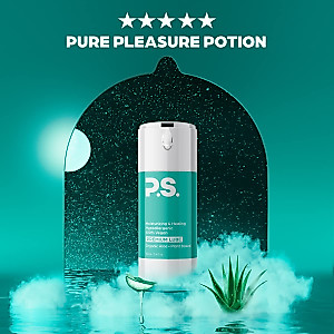 PS Personal Lubricant - Organic Aloe & Plant Based Lube - Clean, Vegan, & pH Balanced - 100% Natural Water Based Lubrication - 100ml Bottle