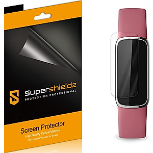 (3 Pack) Supershieldz Designed for Fitbit Luxe Screen Protector, 0.13mm, High Definition Clear Shield (TPU)