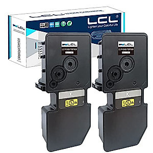 LCL Compatible Toner Cartridge Replacement for Kyocera TK5242 TK-5242 TK5242K TK-5242K 1T02R70US0 P-5026cdw M-5526cdn P-5026cdn M-5526cdw (2-Pack Black)