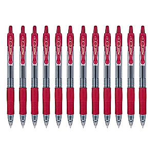 31247 Pilot G2-7 Retractable Gel Roller Pen - Fine Pen Point Type - 0.7 mm Pen Point Size - Burgundy Ink - Translucent Barrel - 12 / Dozen