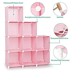 TomCare Cube Storage 9-Cube Book Shelf Storage Shelves Cube Organizer Closet Organizer