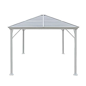 Christopher Knight Home Halley Outdoor 10 x 10 Foot Gazebo, White