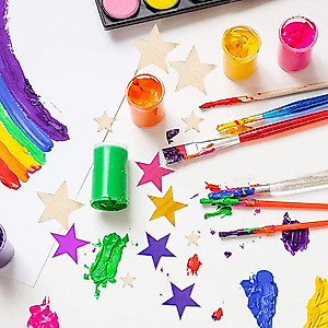 100 pcs Wooden Stars Slices Mixed Suit Star Shapewooden Cutouts Ornaments Wedding Party DIY Crafts Table Scatter Christmas Gift Decoration