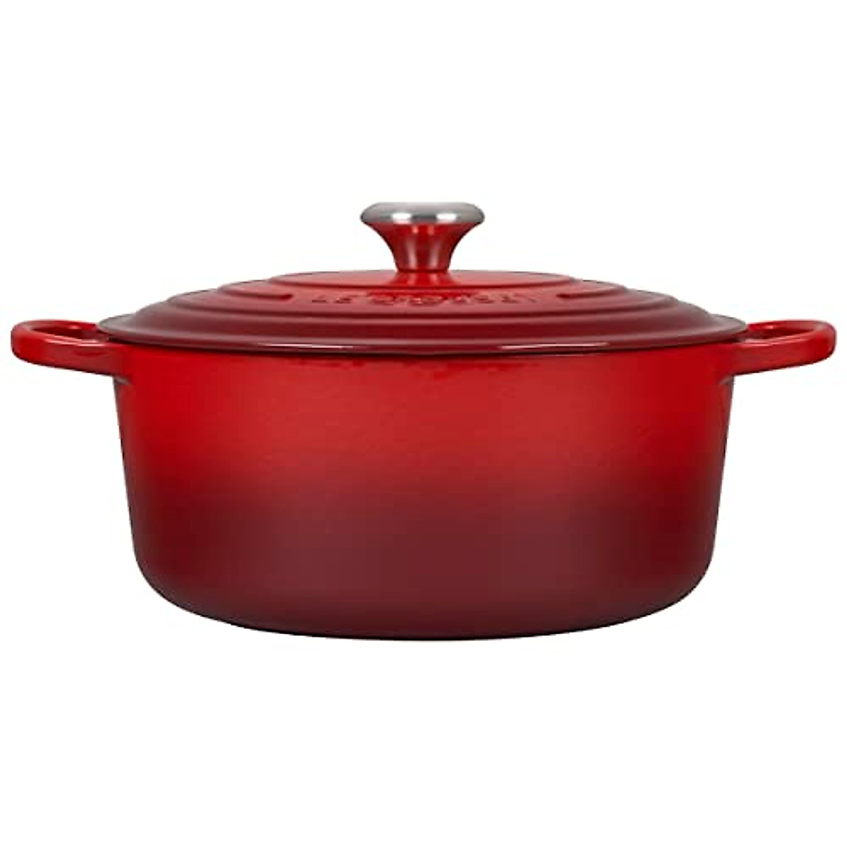 Le Creuset Enameled Cast Iron Signature Round Dutch Oven, 7.25 qt., Cerise