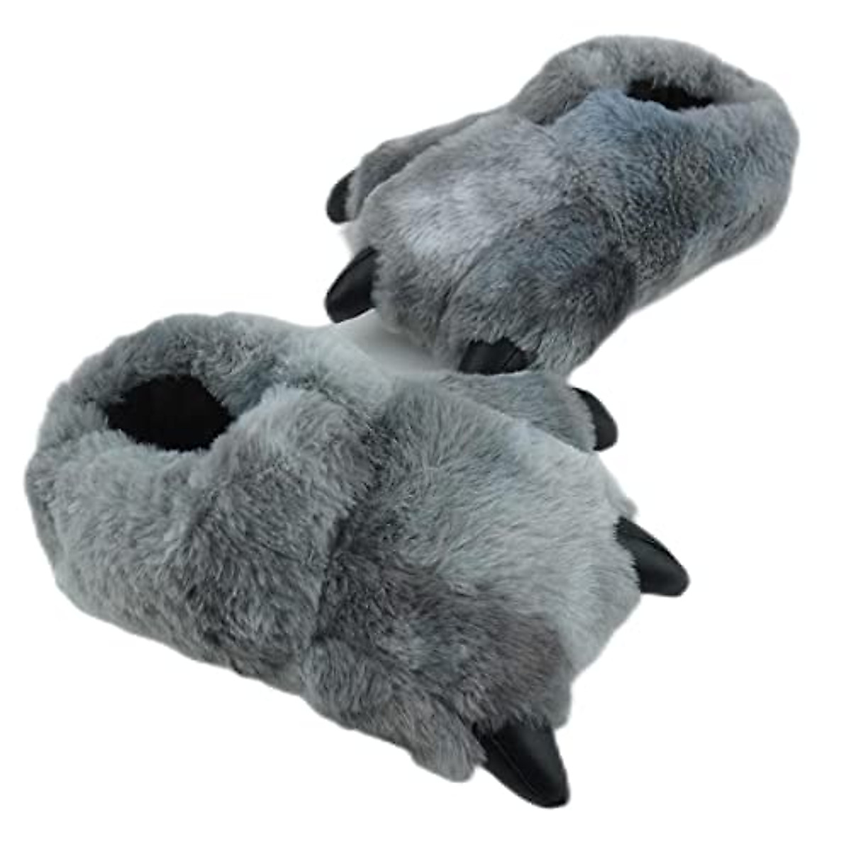 Young Fine Novelty 3D Warm Soft Claw Slipper for Kids(ZW41987-2/3) Grey