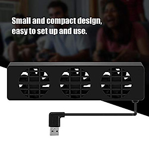 Mxzzand Good erformance Game Console Cooling Fan USB Cooling Game Console for Switch NS Console