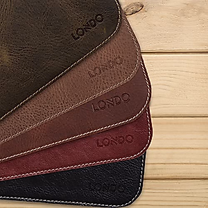 Londo Top Grain Leather Extended Mouse Pad - Desk Mat