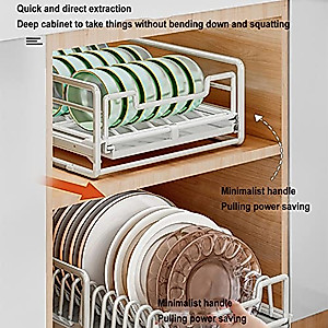 WEKIVA Under Sink Organizers,Kitchen Cabinet Organization,Cabinet Organizers and Storage, Pull-Out Wire Baskets Pull Out Under Cabinet Sliding Shelf Slide Out Pantry Shelves Sliding Drawer Storage