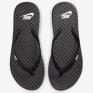 Nike mens On Deck Sandal Slippers, Black/White-black, 9