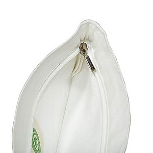 Canvas Pencil Pouch - White Pencil Bags with Zipper - Extremely Sturdy & Organic Cotton Canvas Pencil Case - Fabric Zipper Pouch | Set of 4 Bags Of 12 Oz Each