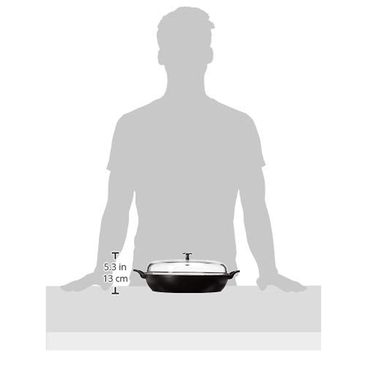 STAUB Braiser with Glass Lid, 3.5-Qt, Matte Black