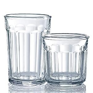 Luminarc Working Glass 16-Piece Assorted Glass Tumbler Set