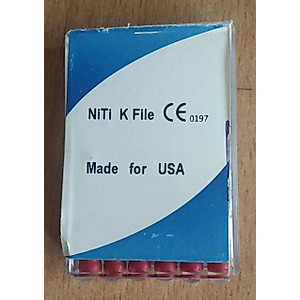 Niti K files (Box of 6) (25 MM (25#))