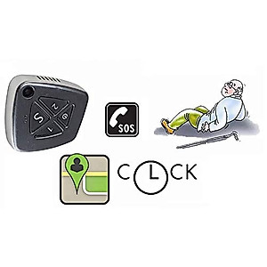 Assistive Technology Services Automatic Fall Detection - Cellular 911 Mobile Alert Dialer - No Monthly Fee - Two-Way Voice Communication - Expandable- Black